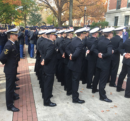 "Ohio State Honors Veterans and Military at Annual'Rock Ceremony'"